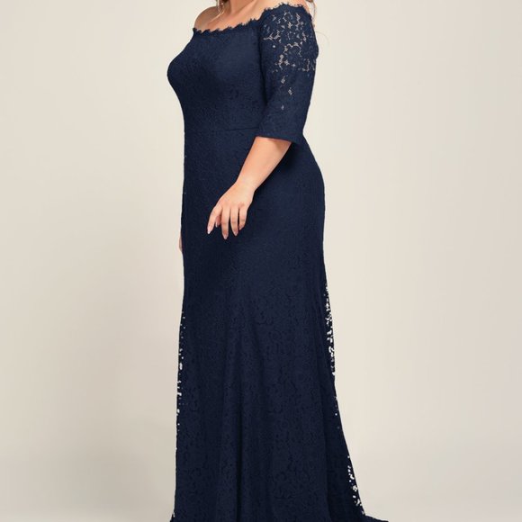 Aw Bridal | Dresses | Aw Bridal Verda Dress Sexy Black Lace Lined Train ...